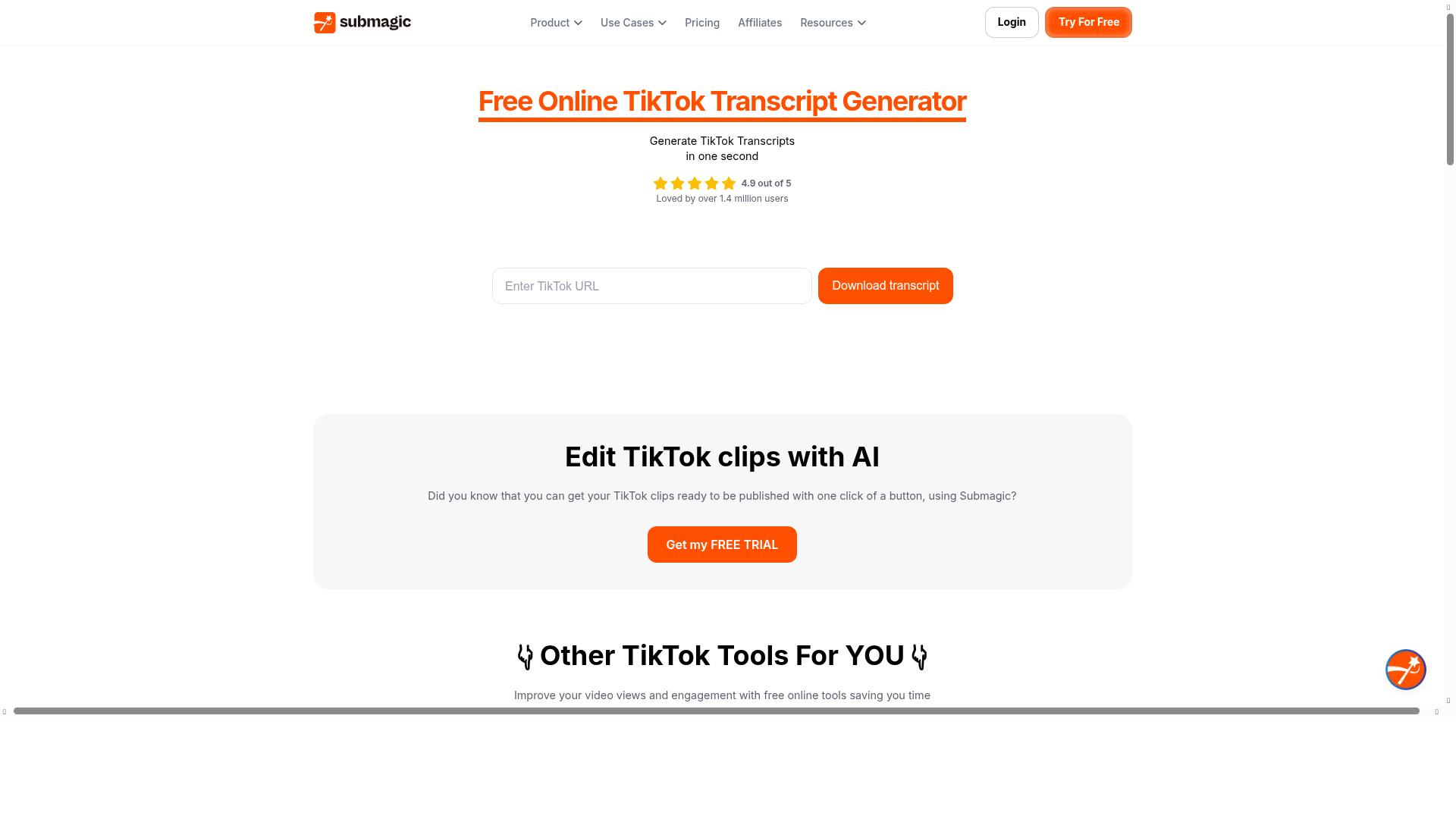 Free Online TikTok Transcript Generator Review 2026 - Free NLP ...